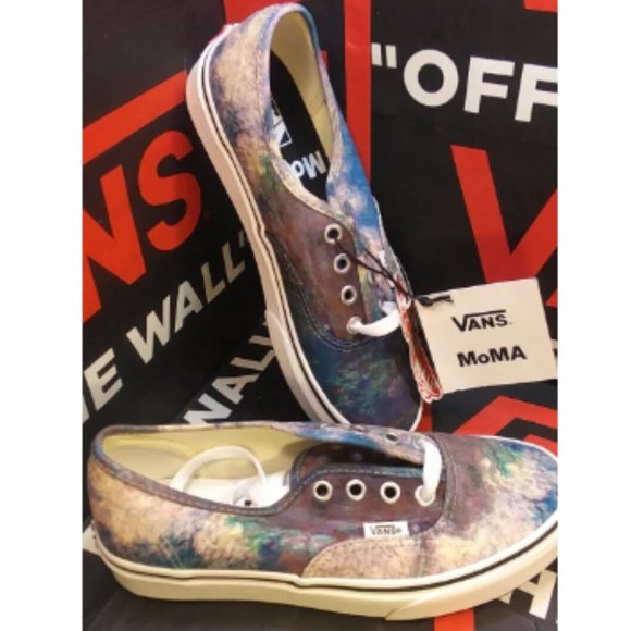 Vans | Shoes | Vans Authentic Moma Claude Monet Water Lilies Mens ...